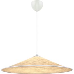 Pendelleuchte "Hill", weiß, Ø 85cm H: 22cm, 1 Stk., design for the people, Leuchten, Moderner Japandi-Stil, modernes und dennoch zeitloses Design