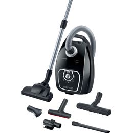 Siemens Bodenstaubsauger "Z7.0 VSZ7X500, ideal für Allergiker, Hygiene-Filter, extrem leise", schwarz, B:32cm H:27,5cm T:48cm, Bodenstaubsauger, Bodendüse für Parkett, Teppich, Fliesen, 15m Aktionsradius, schwarz
