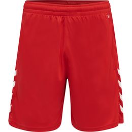 Trainingsshorts Hummel "HMLCORE XK POLY SHORTS", Herren, Gr. S, N-Gr, rot (true rot), Obermaterial: 100% Polyester, Hosen