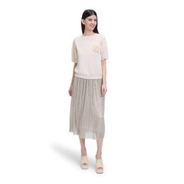Midikleid Cartoon "Damen Midikleid 2er Set", Damen, Gr. 40, Normalgrößen, silber, Obermaterial: 100% Polyester. Futter: 96% Viskose, 4% Elasthan., figurumspielend lang, Rundhals, Kleider, Materialmix