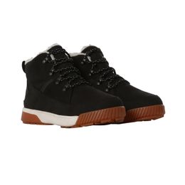 Wanderschuh The North Face "W SIERRA MID LACE WP", Gr. 39, schwarz, Leder, Sportlich, Schuhe, wasserdicht und wärmend