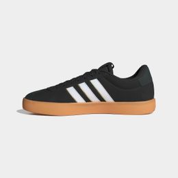 Sneaker adidas Sportswear "VL COURT 3.0", Gr. 41, schwarz-weiß (core schwarz, cloud weiß, team victory rot), Leder, Textil, Schuhe, inspiriert vom Design des adidas samba