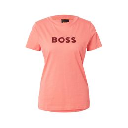 BOSS T-Shirt 'Elogo 5' Damen Gr&ouml;&szlig;e XL bordeaux / pastellrot