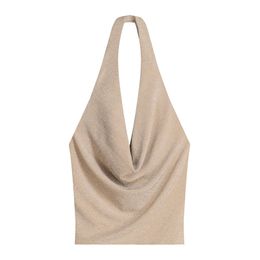 Bershka Top Damen Gr&ouml;&szlig;e XS beige