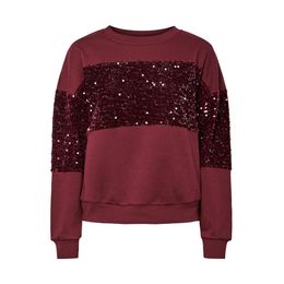 Pieces Sweatshirt 'PCNANCY' Damen Gr&ouml;&szlig;e S weinrot