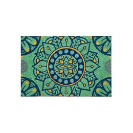 Trendy Kitchen by EXCÉLSA Fußmatte "Mandala" in Grün - (L)60 x (B)40 cm - 61% | Teppiche-fussmatten