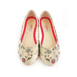 Goby Ballerinas in Beige/ Bunt - 77% | Gr&ouml;&szlig;e 38 | Damen-ballerinas