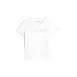Tommy Hilfiger T-Shirt M&auml;dchen Gr&ouml;&szlig;e 80 silber / wei&szlig;