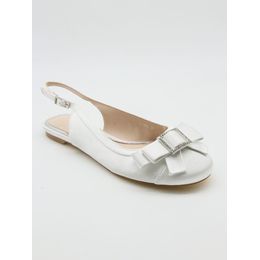 Bellucci Slingballerinas in Wei&szlig; - 55% | Gr&ouml;&szlig;e 38 | Damen-ballerinas