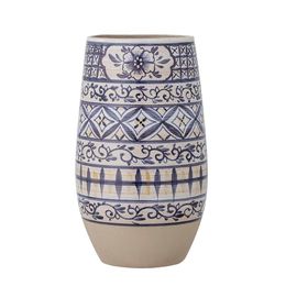 Bloomingville Vase "Nadya" in Beige/ Blau - (H)30,5 x Ø 16,5 cm - 32% | Kerzen-vasen
