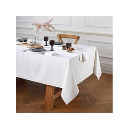 maison héritage PARIS Tischdecke "Jacquard" in Weiß - 56% | Größe 170x300 cm |