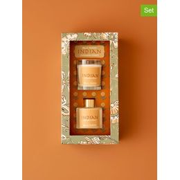 Bella Maison 2tlg. Raumduft-Set "Indian Cinnamon Therapy" - 54% | Kerzen-vasen