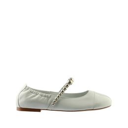 Högl Högl Leder-Ballerinas "Sabrina" in Creme - 64% | Größe 38,5 | Damen-ballerinas