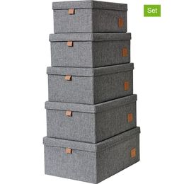 STORE IT! STORE IT 5er-Set: Ordnungsboxen in Anthrazit - 38% | Kisten-koerbe