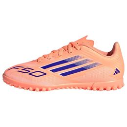 adidas Performance Fußballschuh 'F50 Club' Jungen Größe 37/37.5 blau / orange / hellorange / offwhite