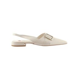 H&ouml;gl H&ouml;gl Leder-Slingballerinas in Creme - 58% | Gr&ouml;&szlig;e 39 | Damen-ballerinas