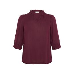 Kaffe Curve Bluse 'Kiv' Damen Gr&ouml;&szlig;e 7XL weinrot