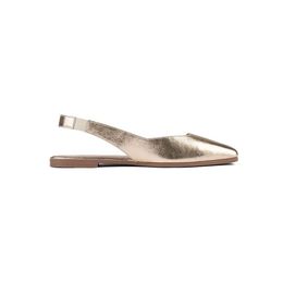 loft37 Leder-Slingballerinas in Gold - 52% | Gr&ouml;&szlig;e 40 | Damen-ballerinas