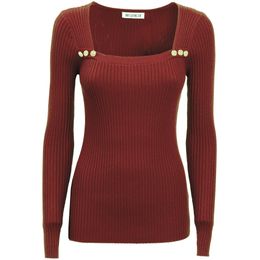 Influencer Pullover Damen Gr&ouml;&szlig;e L cognac