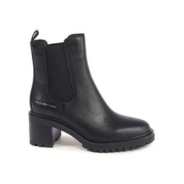 Tommy Hilfiger Shoes Leder-Chelsea-Boots in Schwarz - 35% | Größe 38 | Stiefeletten