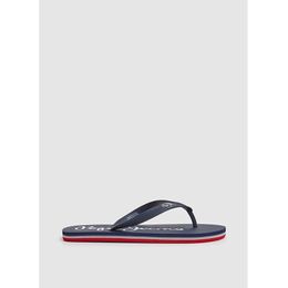 Pepe Jeans Footwear Zehentrenner in Dunkelblau - 34% | Größe 45 | Herrensandalen