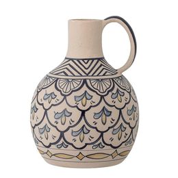 Bloomingville Vase "Nadya" in Creme/ Blau - (H)27 x Ø 20 cm - 26% | Kerzen-vasen