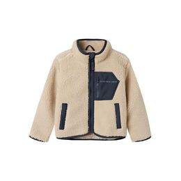 name it Fleecejacke in Creme/ Dunkelblau - 40% | Gr&ouml;&szlig;e 110 | Kids-fleecejacken-fleecepullover