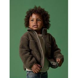 name it Fleecejacke "Mall" in Braun - 13% | Größe 110 | Babyjacken