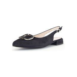 Gabor Leder-Slingballerinas in Schwarz - 55% | Größe 40 | Damen-ballerinas