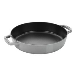 Staub Pans Bratpfanne mit 2 Griffen 20 cm, rund, Graphit-Grau, Gusseisen