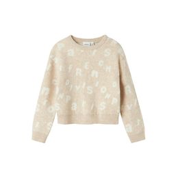 name it Pullover 'NKFOLINE' M&auml;dchen Gr&ouml;&szlig;e 122/128 creme / wei&szlig;