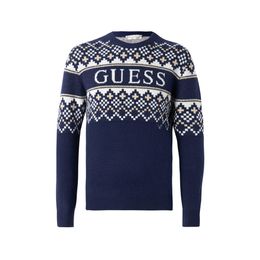 Guess Pullover Herren Gr&ouml;&szlig;e L marine / cappuccino / wei&szlig;