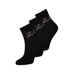 K by KARL LAGERFELD Karl Lagerfeld Socken Damen Gr&ouml;&szlig;e 39/42 hellgrau / schwarz