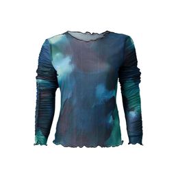 Object Shirt 'OBJAILA' Damen Gr&ouml;&szlig;e XS blau / himmelblau / gr&uuml;n