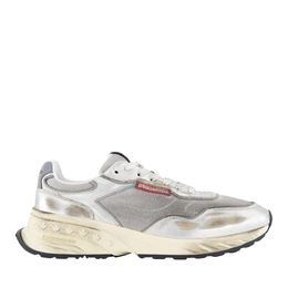 Dsquared2 Low-Top Sneaker - Heren Sprinter Sneaker Metallic - Gr. 44 (EU) - in Silber - f&uuml;r Damen