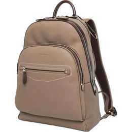 Santoni Businesstaschen & Reisegep&auml;ck - Heren Dubbele Rugzak - Gr. unisize - in Beige - f&uuml;r Damen