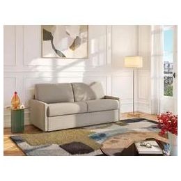 Schlafsofa 4-Sitzer - Liegefläche: 160 cm - Matratzenhöhe: 22 cm mit Memory Schaum - Stoff - Beige - CALIFE
