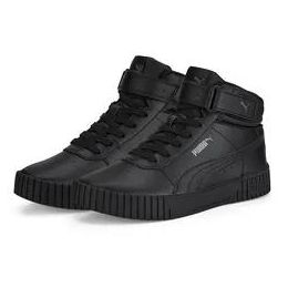 Sneaker Puma "CARINA 2.0 MID", Gr. 39, schwarz (Puma schwarz, Puma schwarz, schwarz shadow), Leder, Synthetik, Sportlich, Schuhe