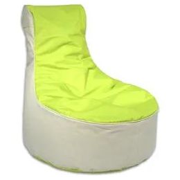 Sitzsack Kinzler "BICO", grün (apfelgrün,natur), B:80cm H:90cm, Polyester, Sitzsäcke