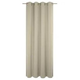 Vorhang WIRTH "Newbury", grau (taupe), B:130cm H:395cm, Baumwolle, Polyester, Gardinen, nach Maß