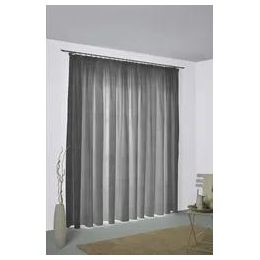 Vorhang WIRTH "Niederau" Gr. 3, grau, B:132cm H:225cm, Jacquard, Polyacryl, Polyester, Gardinen
