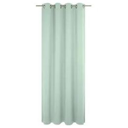 Vorhang WIRTH "Sunday", grün (mint), B:142cm H:235cm, Baumwolle, Polyester, Gardinen, nach Maß