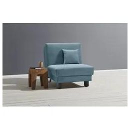 ell+ell Sessel ELL + ELL "Enny", blau (petrol), B:85 H:90 T:100, 92% Polyester 8% Nylon, Sessel, Schlafsessel Einzelsessel