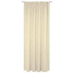 Vorhang WIRTH "Newbury", beige, B:130cm H:245cm, Baumwolle, Polyester, Gardinen, nach Maß