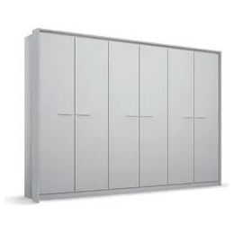 Drehtürenschrank Rauch "Kleiderschrank Schrank Garderobe Wäscheschrank Ankleide OTELI", grau (seidengrau), B:275cm H:231cm T:58cm, Holzwerkstoff, Schränke, inkl. Passepartout optional mit Beleuchtung