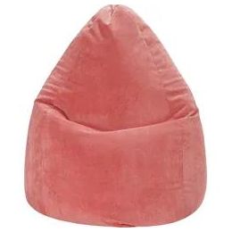 Sitzsack SITTING POINT "BeanBag Cordone XL", rot (marsala), B:70cm H:110cm T:70cm, 100% Polystyrol, Sitzsäcke, Kord