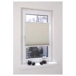 Plissee Liedeco "Klemmfix Thermo" Gr. 1, beige, B:40cm H:130cm, Obermaterial: 100% Polyester, Plissees