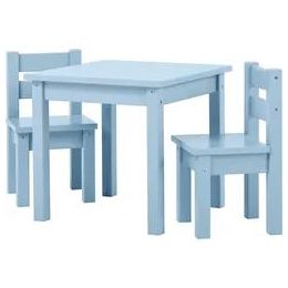 Kindersitzgruppe Hoppekids "MADS Kindersitzgruppe", blau (blau,), FSC-zertifizierter Holzwerkstoff, FSC-zertifiziertes teilmassives Holz, MDF, Sitzmöbel-Sets, in vielen Farben, mit zwei Stühlen