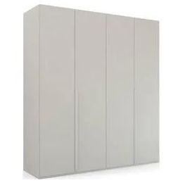 Drehtürenschrank Rauch "Kleiderschrank Schrank Garderobe Wäscheschrank PURISMA in schlichter", grau (seidengrau), B:201cm H:223cm T:60cm, Holzwerkstoff, Schränke, Eleganz mit umfangreicher Innenausstattung MADE IN GERMANY