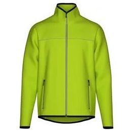 Trainingsjacke TRIGEMA "TRIGEMA Praktische Sportjacke aus Microfaser", Damen, Gr. XXL, gelb (lemon), 92% Polyester, 8% Elastan, Sportlich, Jacken